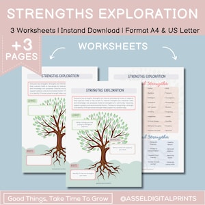 Tree of Strengths Worksheet - Etsy