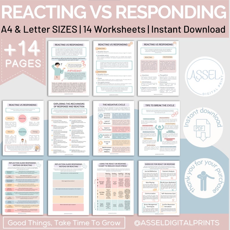 62 Assertive Communication Skills Bundle, Accountability ...