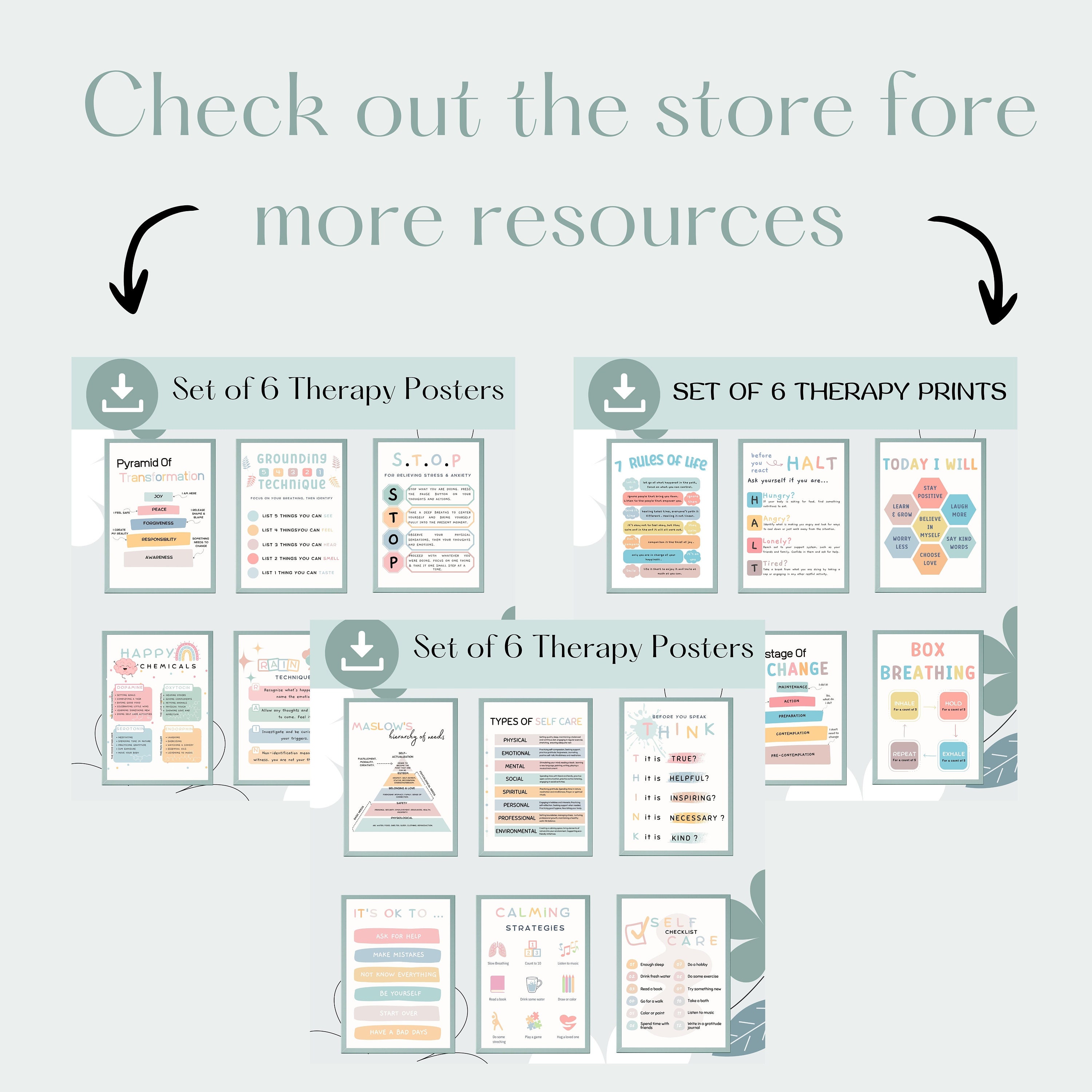 TRAUMA RESPONSES Poster Therapy Tools Narrative Therapy - Etsy