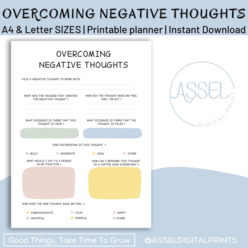Therapy Worksheet Bundle Printable Journal Inserts Planner Notebook ...