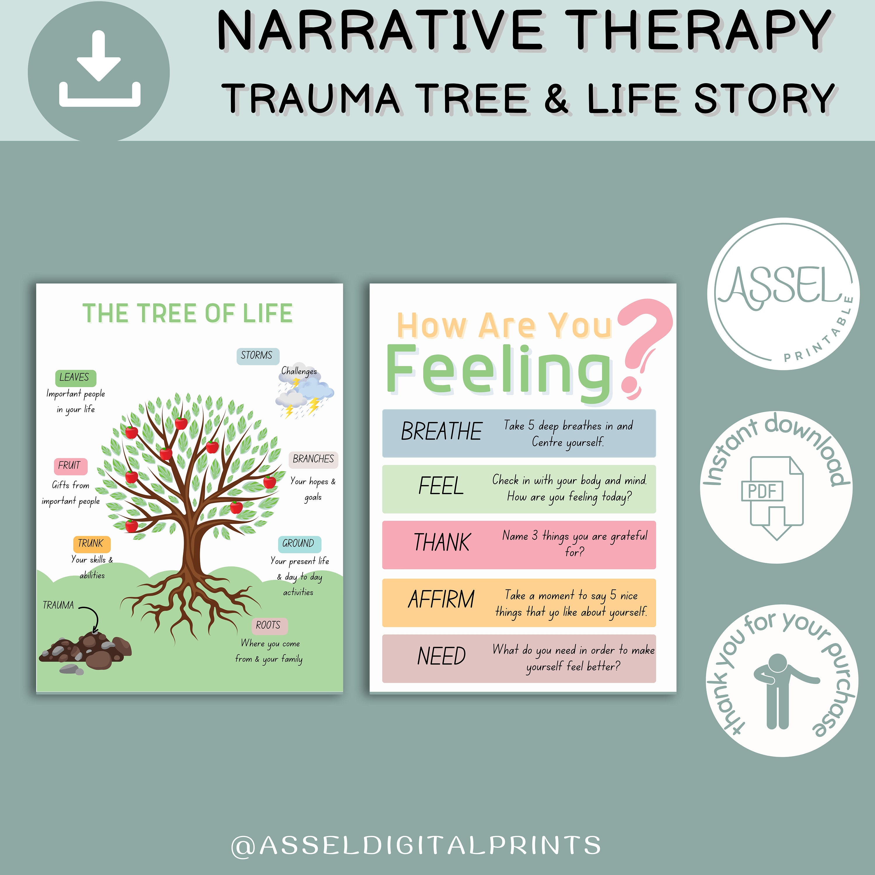 14 Narrative Therapy Life Story Worksheet , Tree of Life Worksheets ...