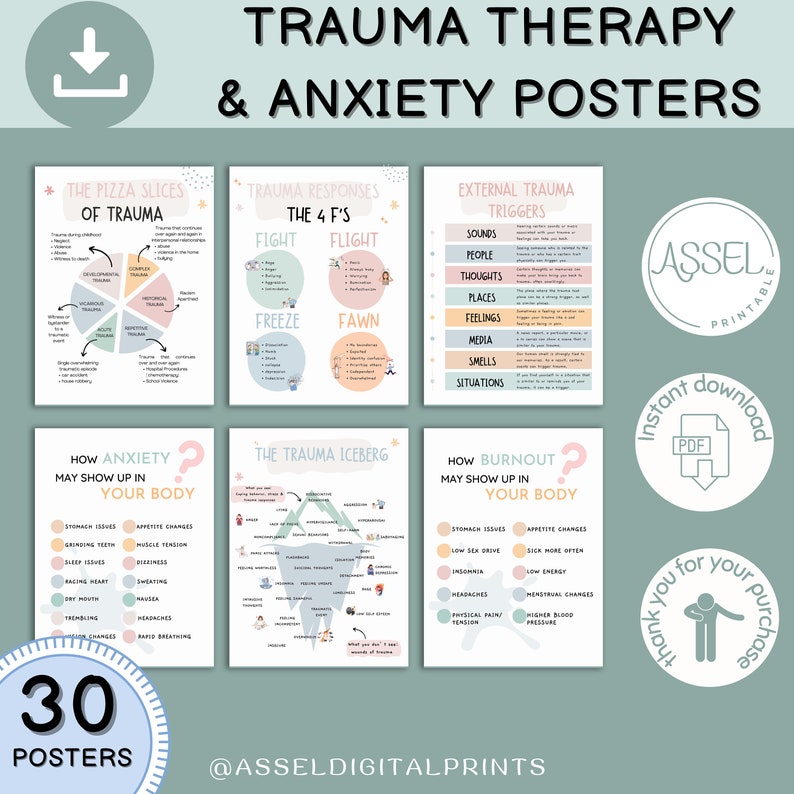 30 Therapist Office Decor Posters School Social Worker School Counselor ...