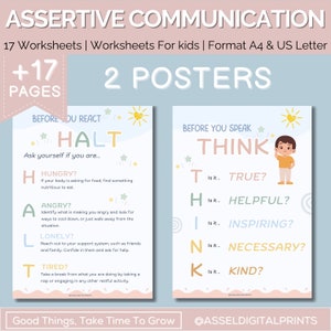 Assertive Communication Worksheets, for Kids, Communication Styles ...