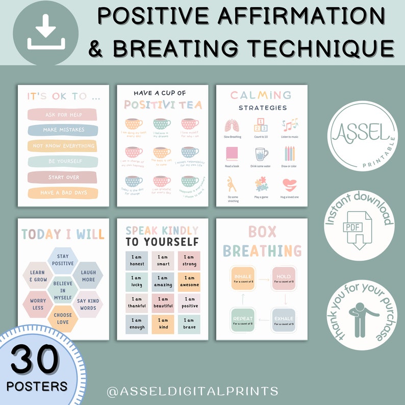 30 Therapist Office Decor Posters School Social Worker School Counselor ...