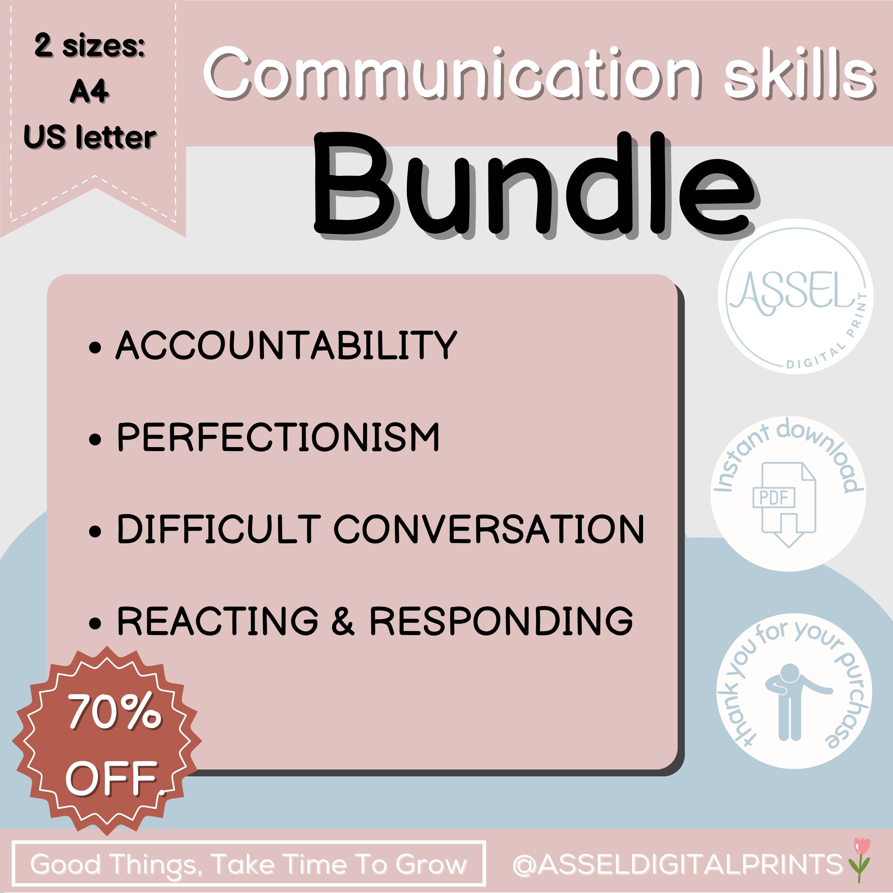 Assertive Communication Skills Bundle, Therapy Worksheets (PDF) - Etsy