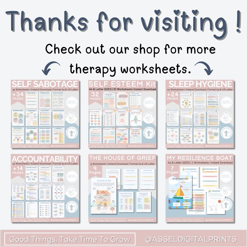 SMART Goal Setting Worksheet, Therapy Journal (PDF) - Etsy