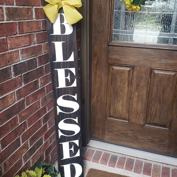 Wooden Blessed Sign - Etsy