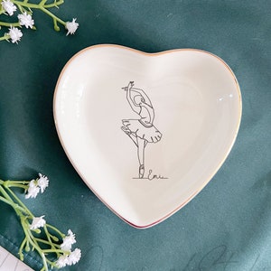 Personalized Ballet Ring Dish, Ballet Dancer Jewelry Dish With Name ...