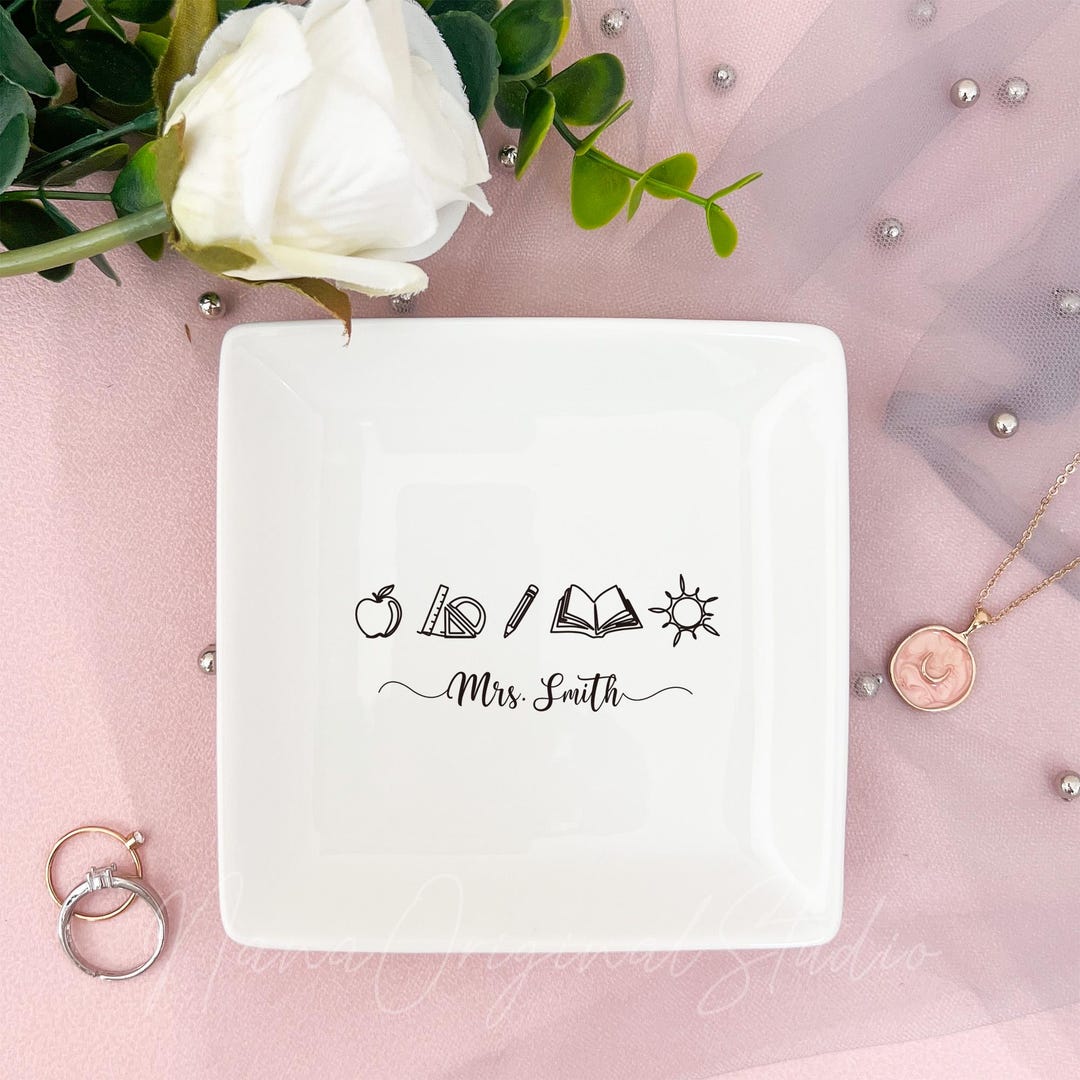 Teacher Appreciation Gifts, Tell Their Story Jewelry Dish, Personalised ...