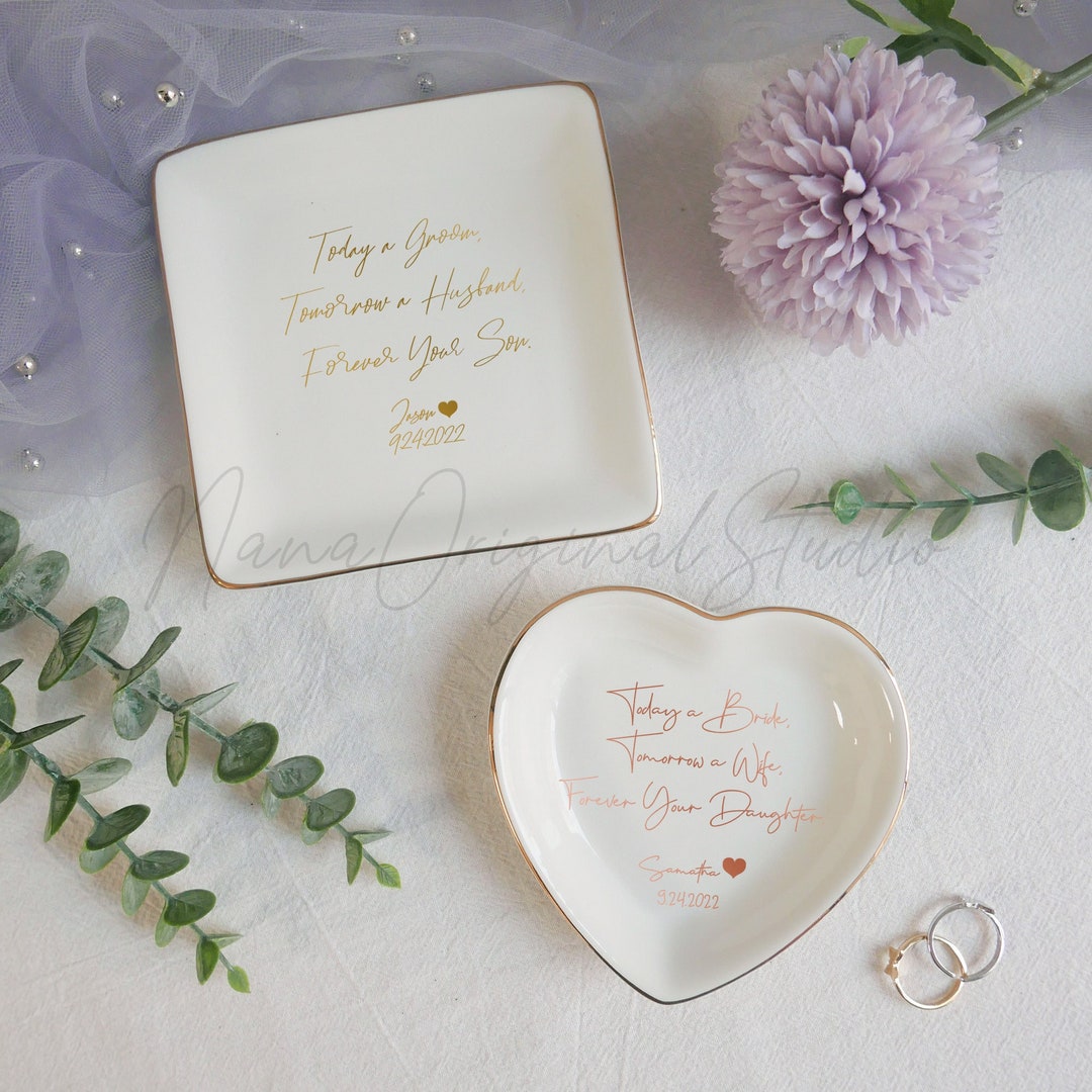 Forever Your Son Ring Dish, Custom Wedding Ring Dish, Mother of the ...