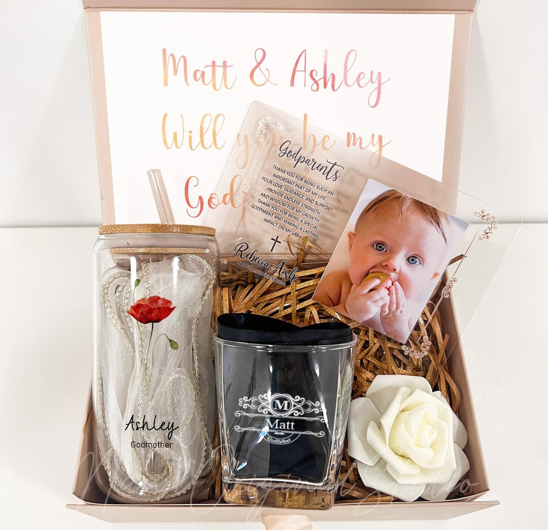 Personalized Godparents Proposal Box, Will You Be My Godmother and ...