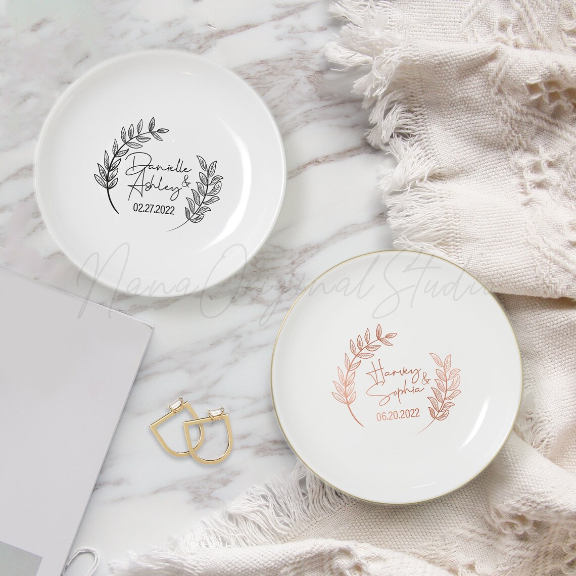 Personalized Ring Holder for Bride and Groom Custom | Etsy