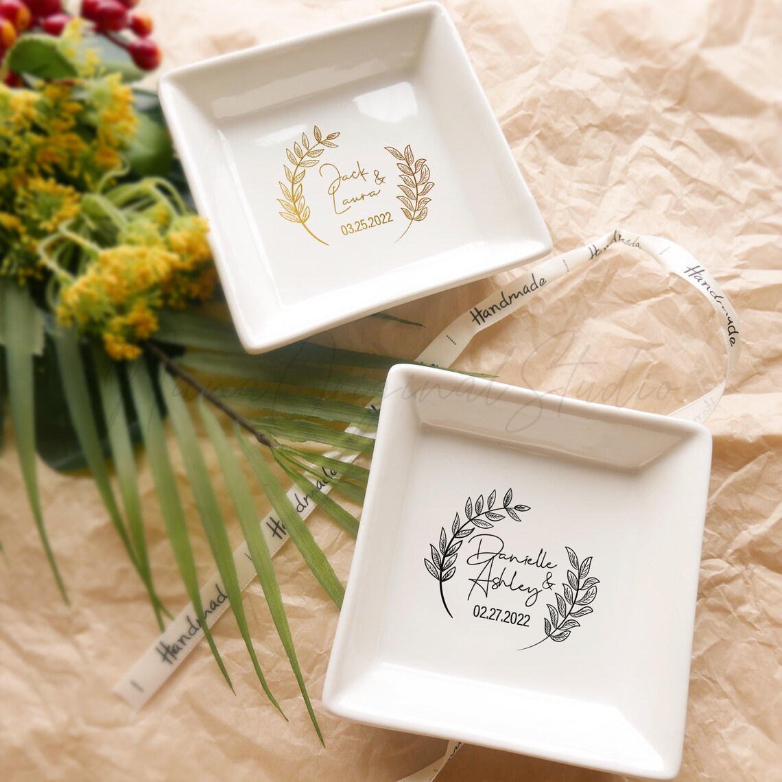 Personalized Ring Holder for Bride and Groom Custom | Etsy