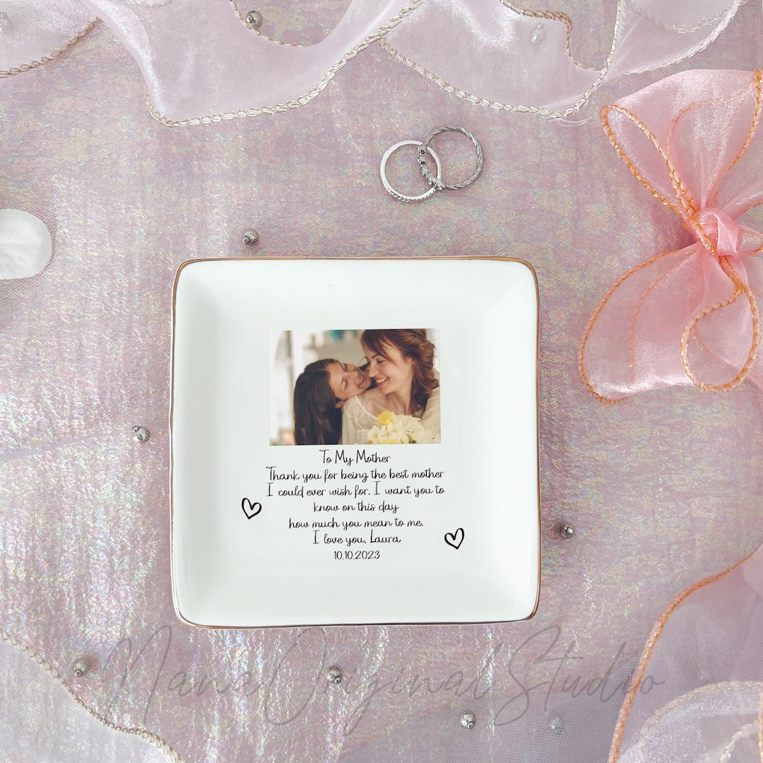 Personalized Mom Ring Dish, Mom Photo Jewelry Dish, Appreciate Mom Gift ...
