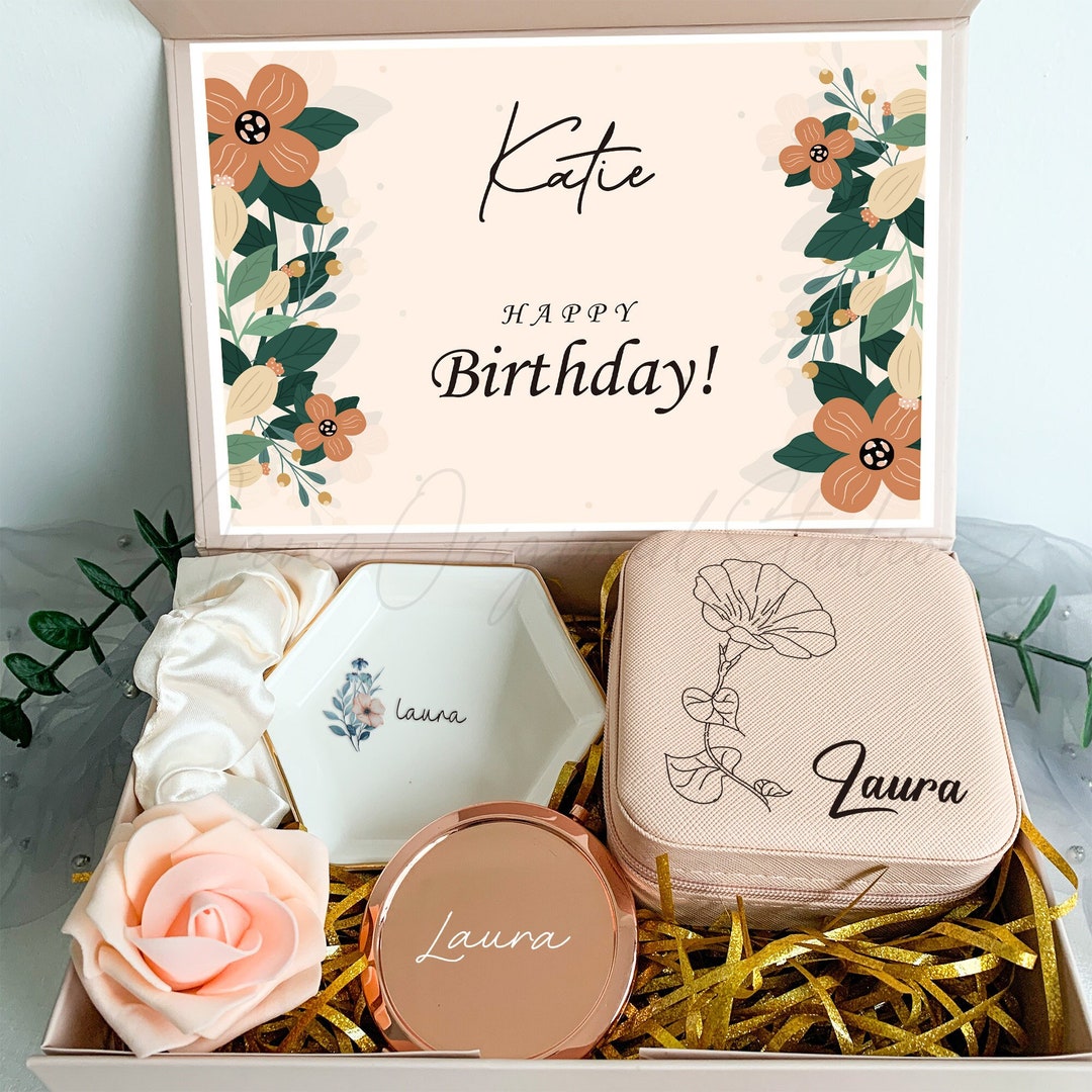 Birth Month Gift Box, Happy Birthday Gift Box Set, Best Friend Gift Box ...