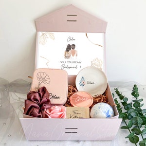 Wedding Bridesmaid Proposal Box, Personalized Proposal Box With Jewelry ...