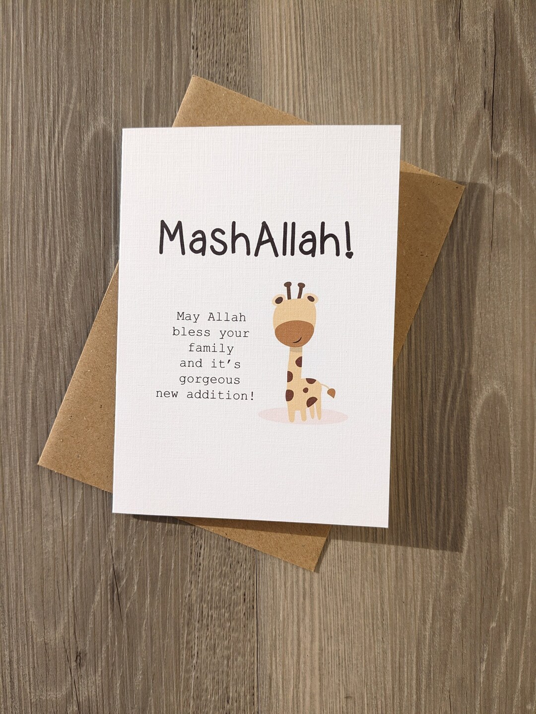 New Baby Card - New Parent Card - Baby Boy Baby Girl - Islamic Dua Card ...