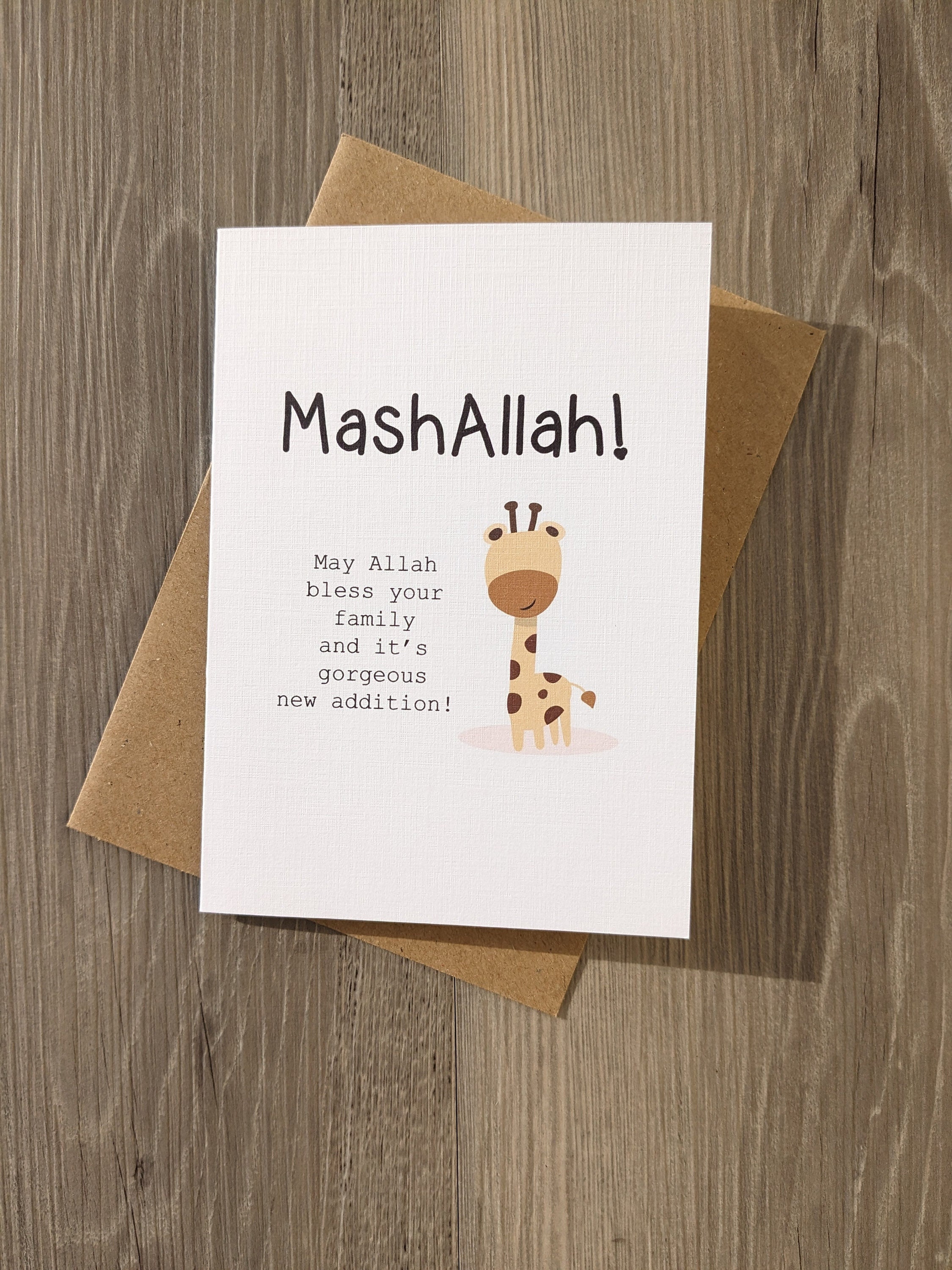 New Baby Card New Parent Card Baby Boy Baby Girl Islamic Dua Card - Etsy