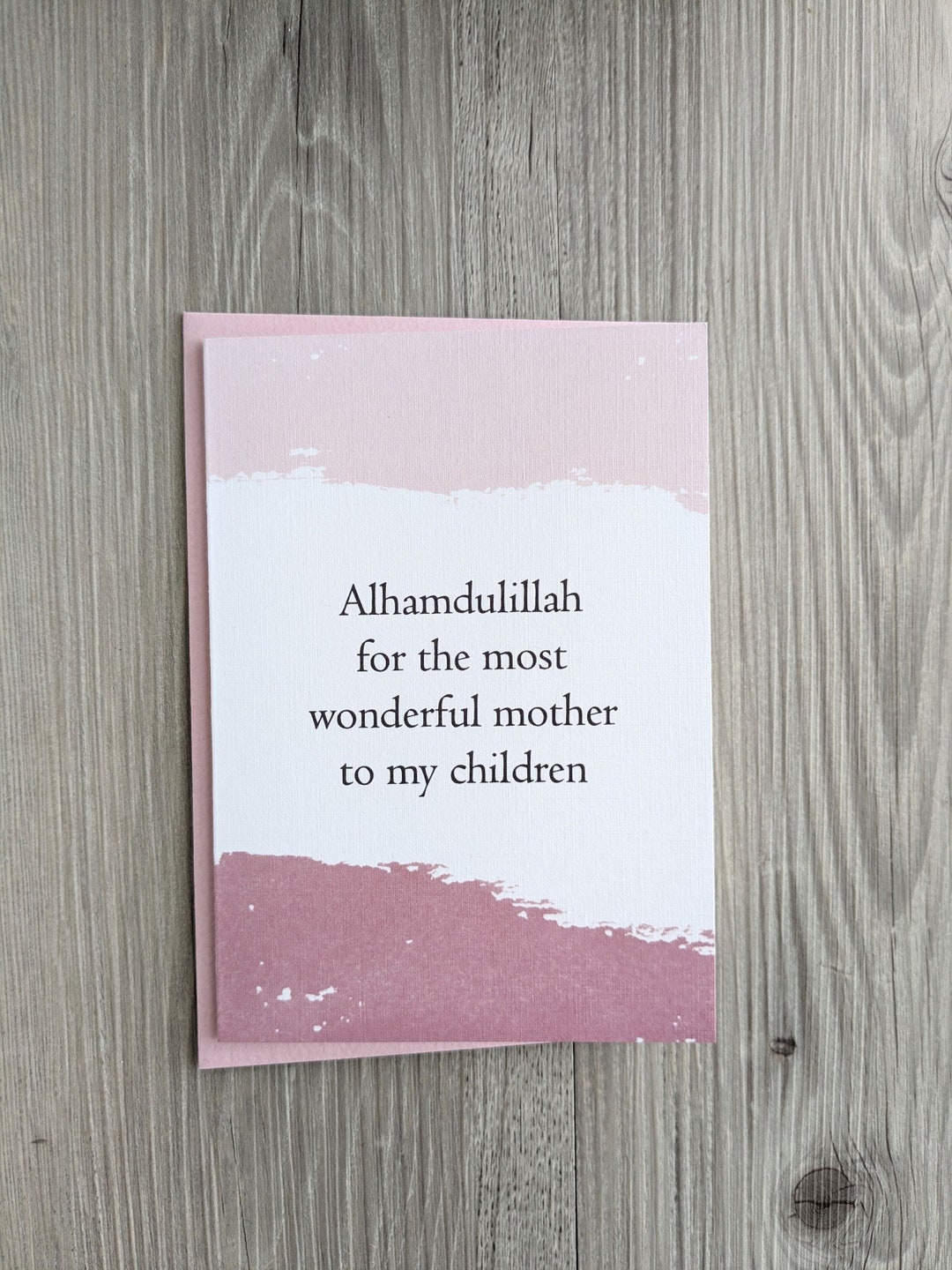 Islamic Alhamdulillah Card for Wife Mother - Cute Romantic Mothers Day ...