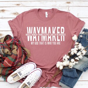 Waymaker Shirt, Christian T-shirts, Christian Apparel, Christian Tees ...