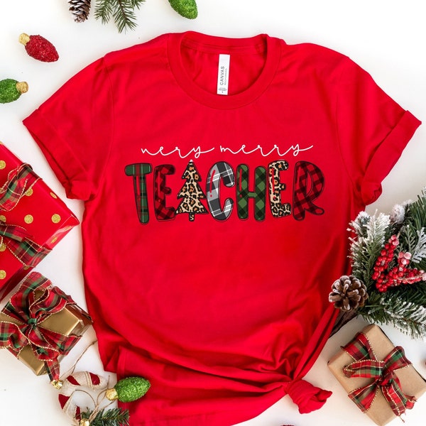 Christmas Teacher Shirt, Christmas Teacher Gift, Christmas Holiday ...