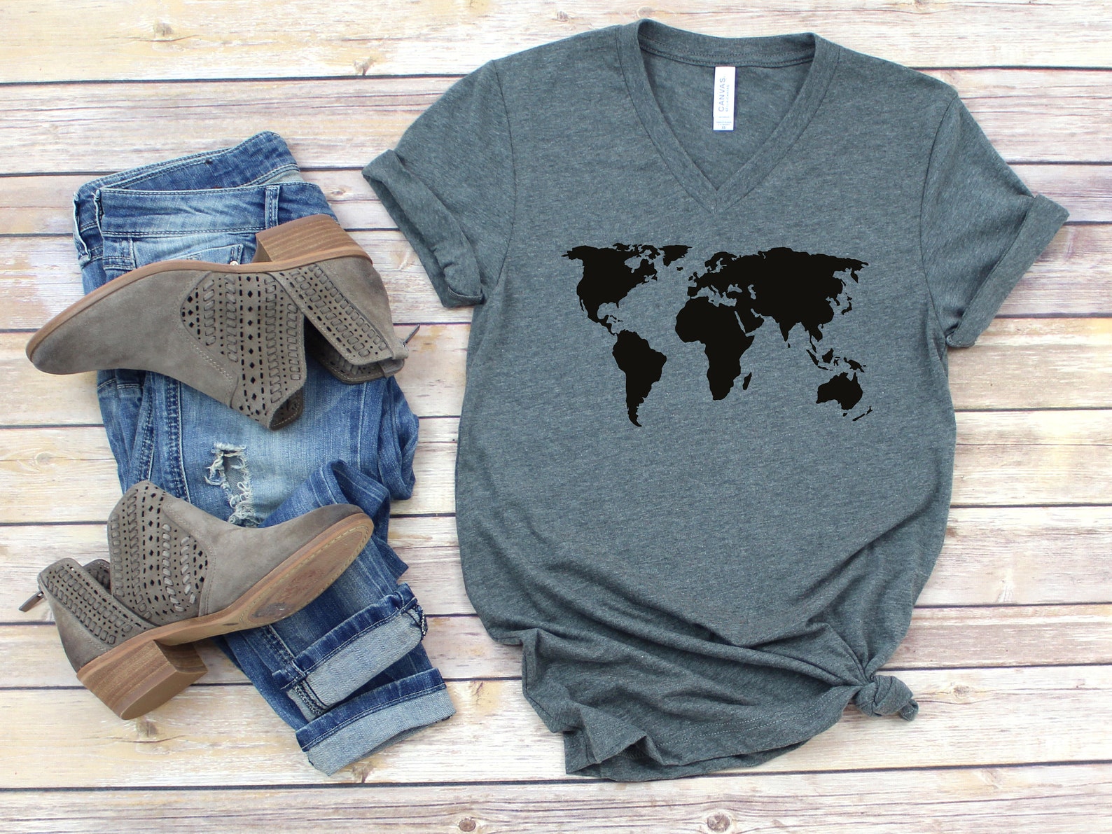 World Map Shirt Travel Shirt Traveler Gift Travel Lover | Etsy