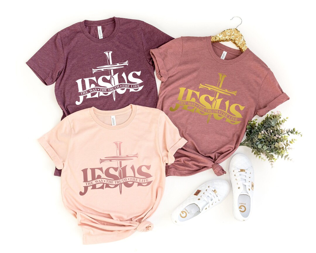 Jesus T-shirt,jesus,christian Shirt,jesus Gift,cross,christian Gift ...