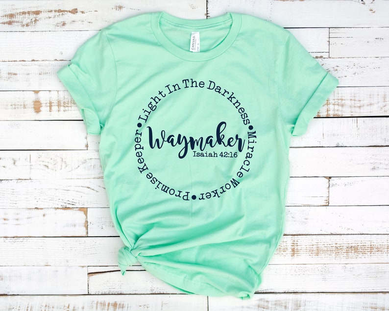 Waymaker Shirt Christian Tees Christian T-shirts Faith | Etsy