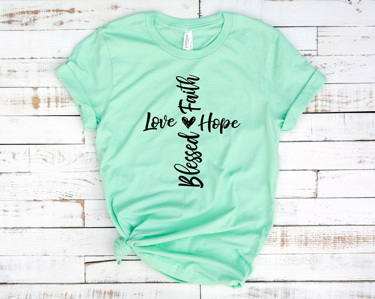 Faith Love Hope Blessed Shirt Cross Shirt Unisex Adult - Etsy