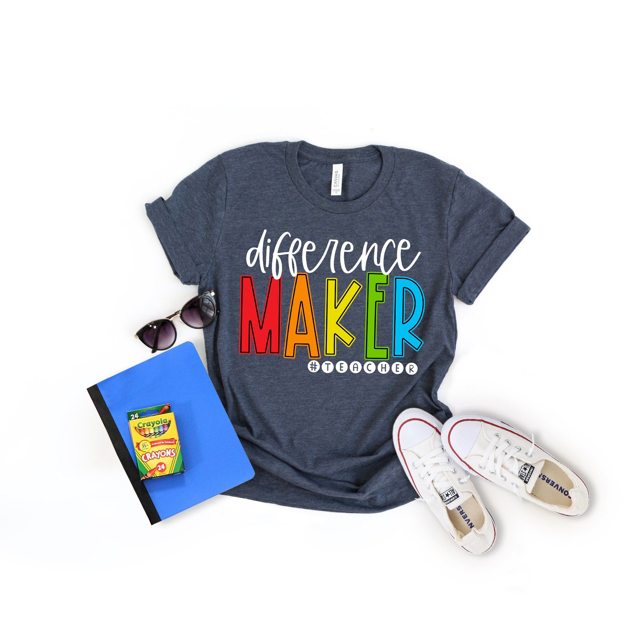 Difference Maker Teacher Shirt | Teacher Shirt, First Grade Teacher ...