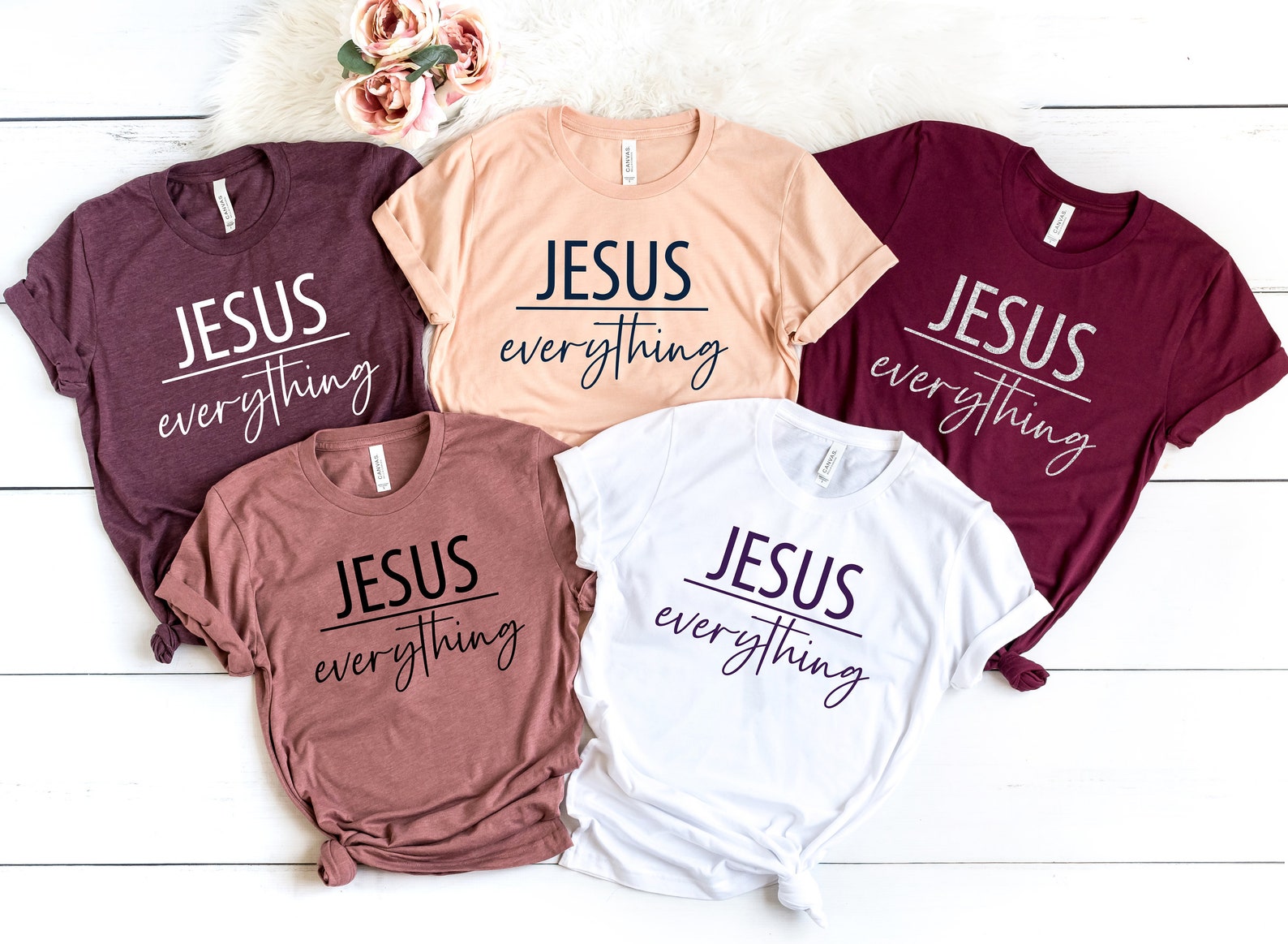 Jesus Everything T-shirt, Jesus Over Everything Shirt, Jesus Shirt ...