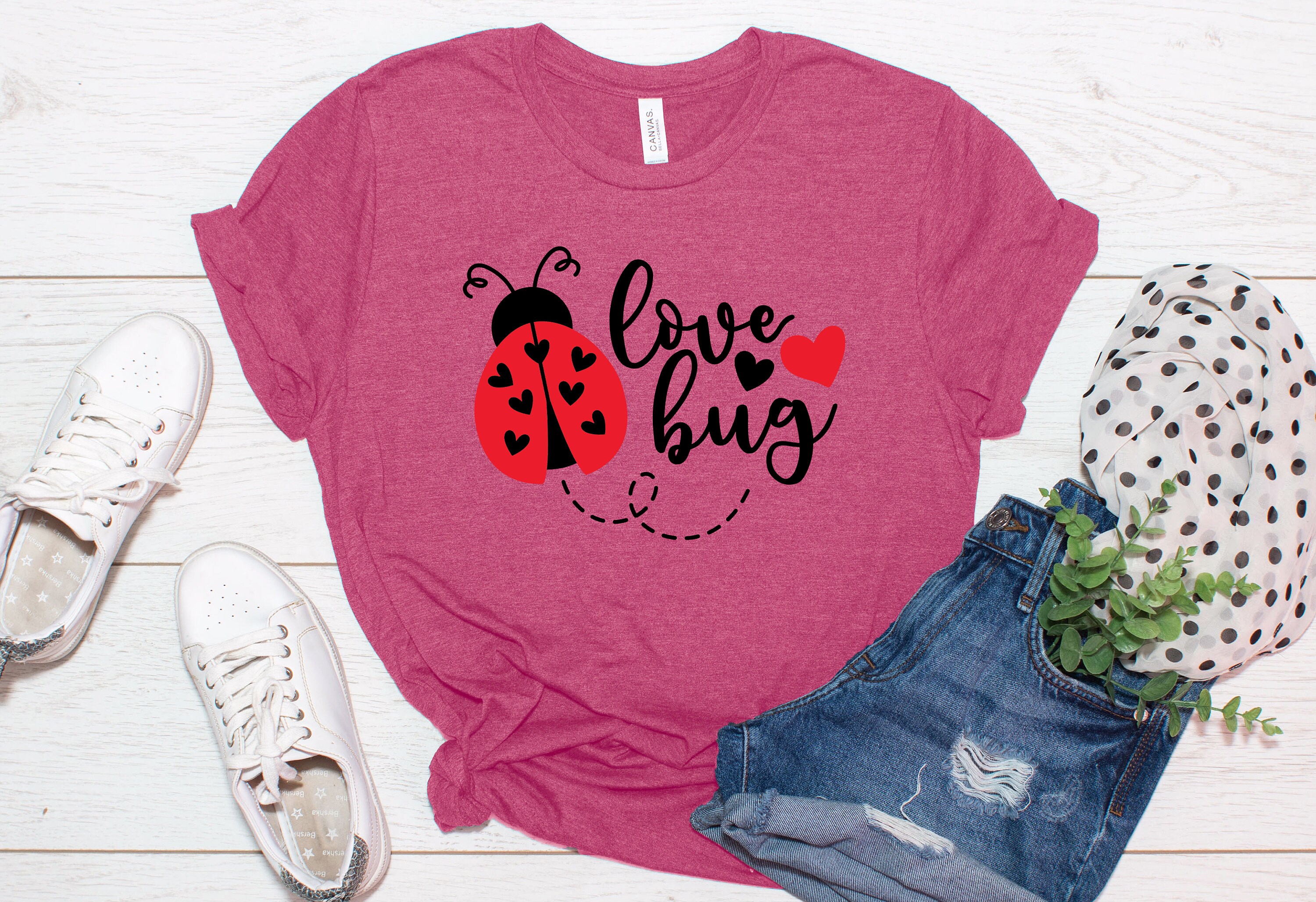 Love Bug Shirtlady Bird Valentinesvalentines Day Shirt for - Etsy