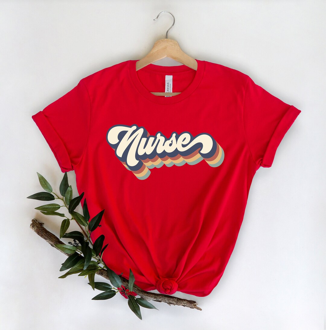 Retro Nurse Shirts, RN Shirts, Nurse Shirts, Nurse Week, RN Leopard ...