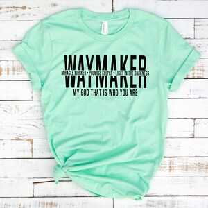 Waymaker Shirt, Christian T-shirts, Christian Apparel, Christian Tees ...