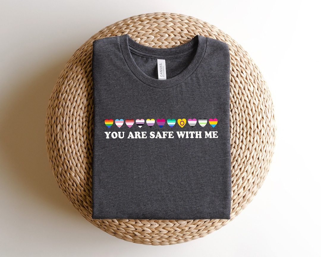 You Are Safe With Me Shirt, LGBT Friendly Shirt, LGBT Support Shirt ...