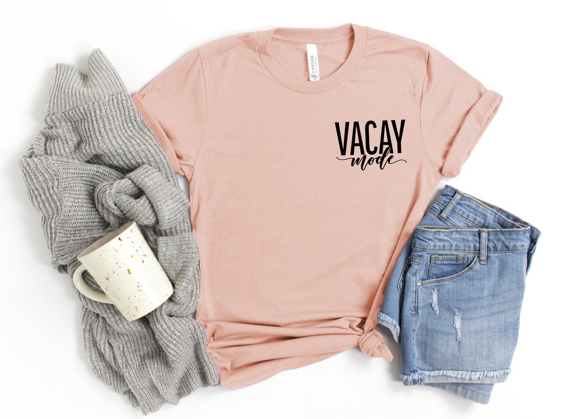 Vacation Shirt Vacay Mode Shirt Vacation Shirts for Women | Etsy
