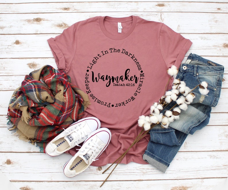 Waymaker Shirt Christian Tees Christian T-shirts Faith | Etsy