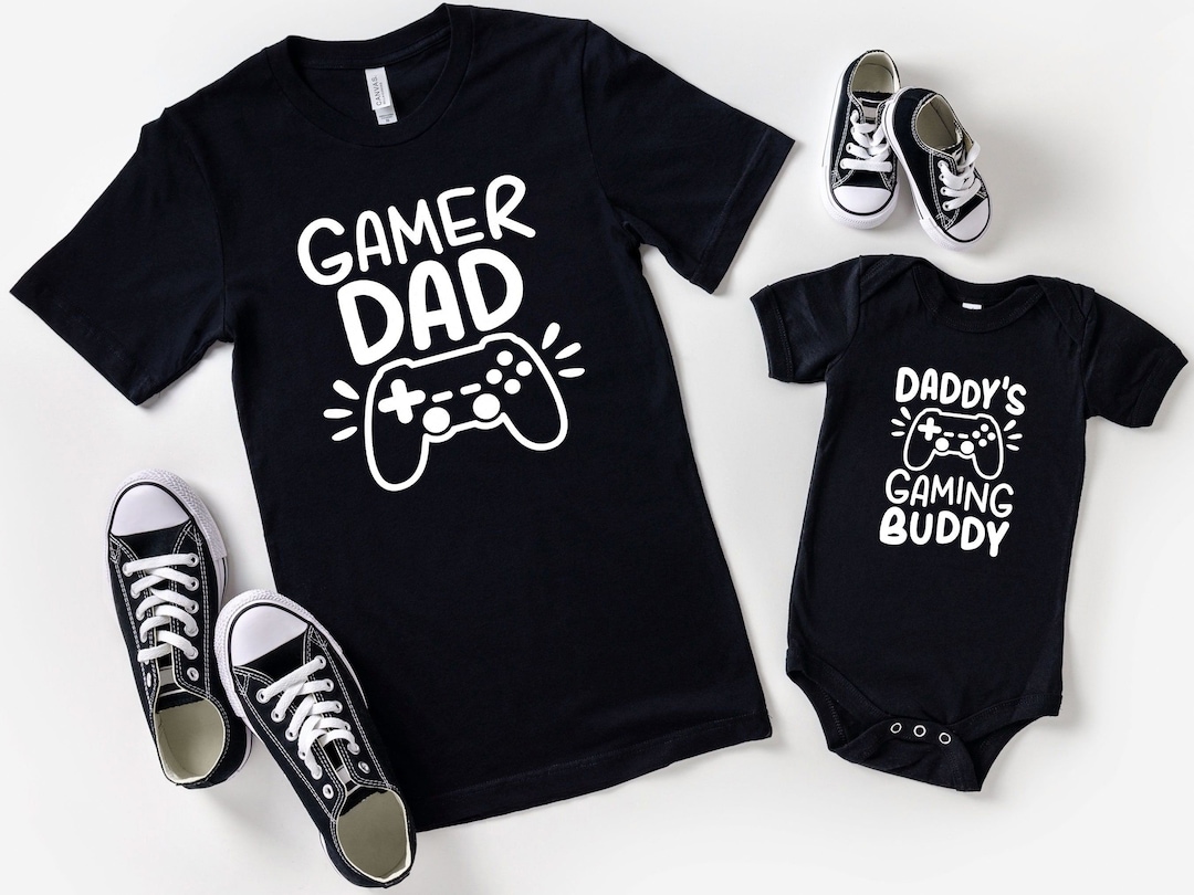 Gamer Dad Gamer Buddy Shirts, Family Matching Shirt, Dad-son Game Day ...
