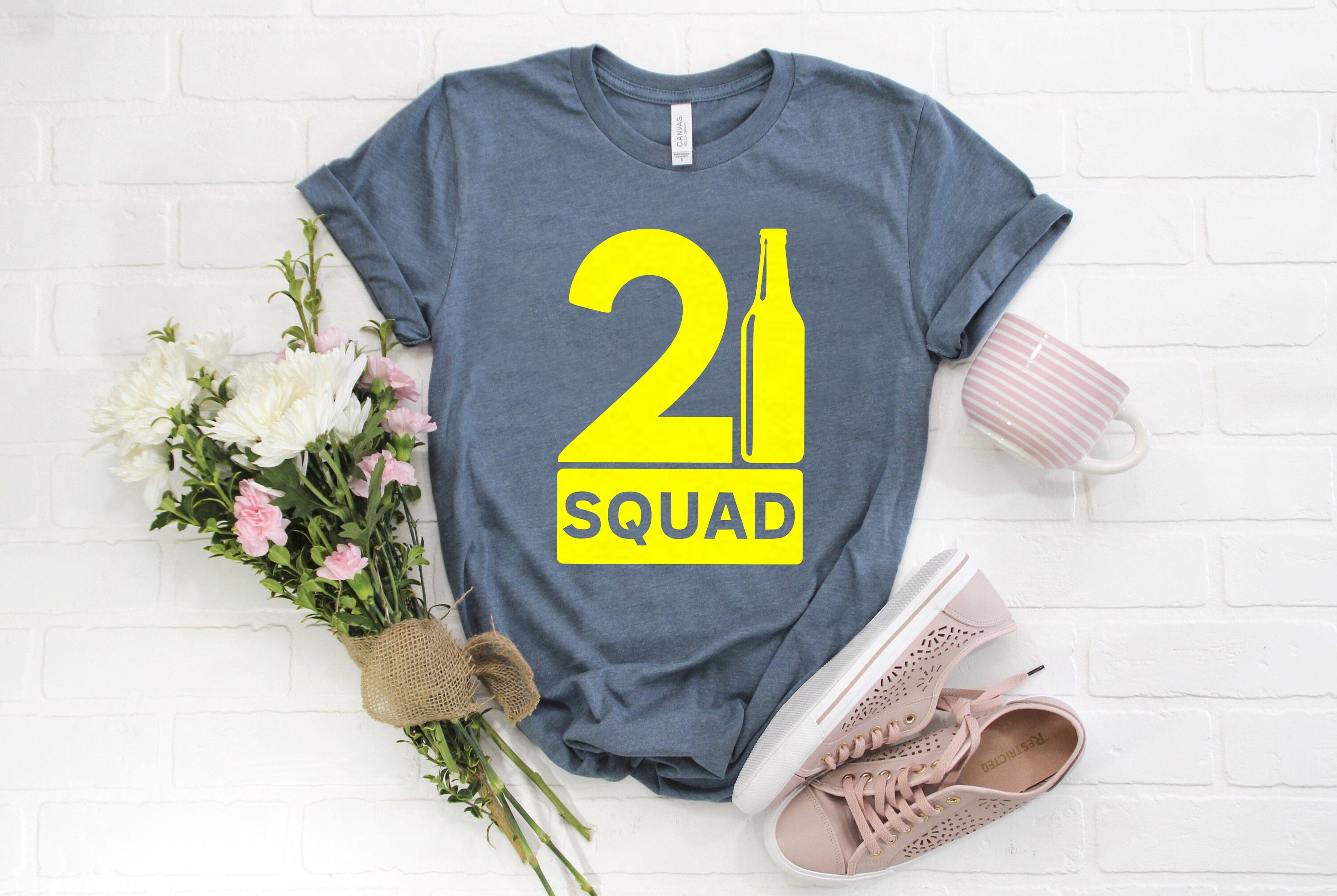 21 And Legal Shirt 21st Birthday Shirt Women 21 Squad | Etsy