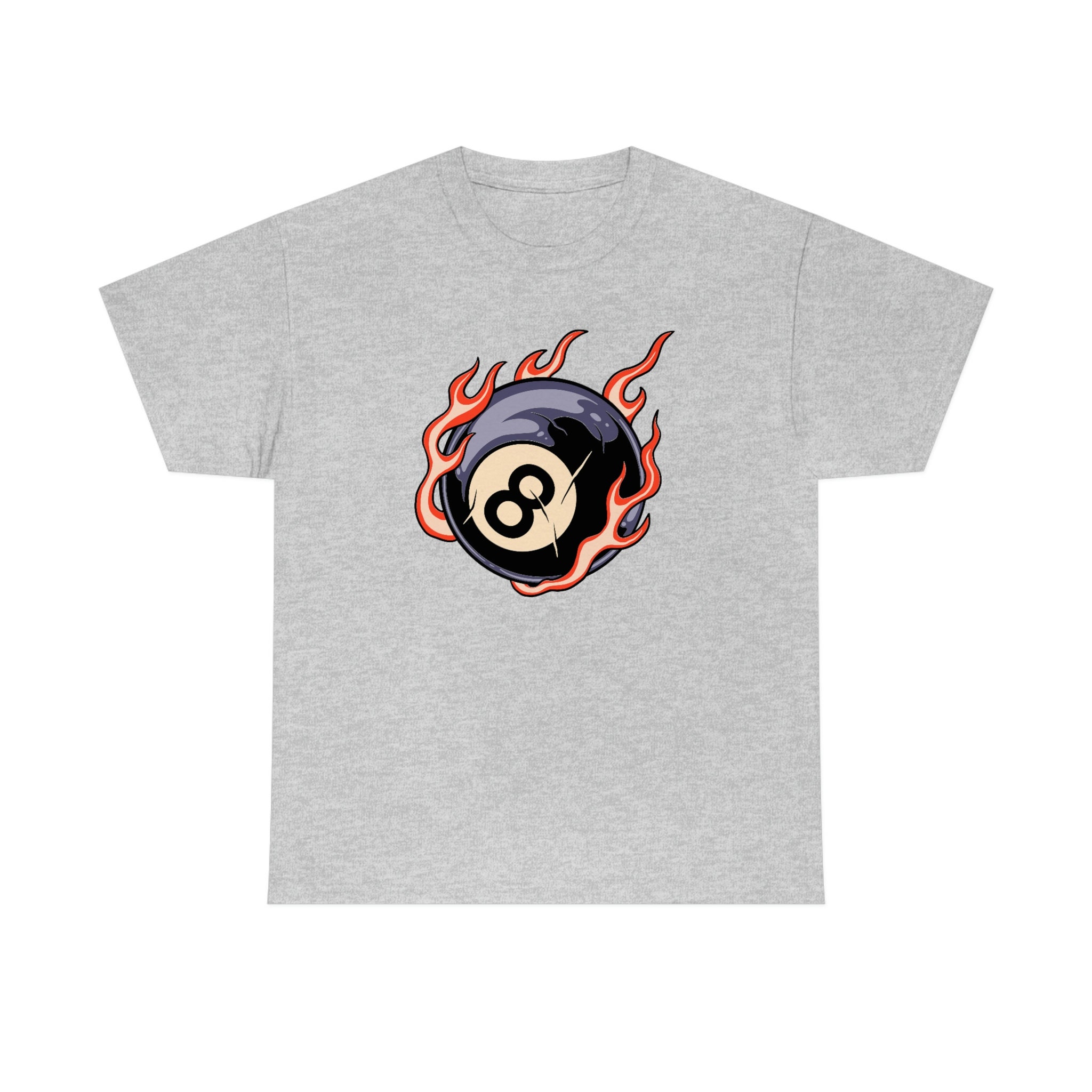 Flaming Eight Ball Tshirt - Etsy
