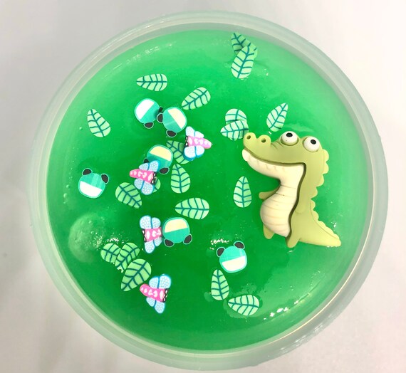 Alligator Swamp Slime Jelly Slime Rosemary and Aloe Vera | Etsy