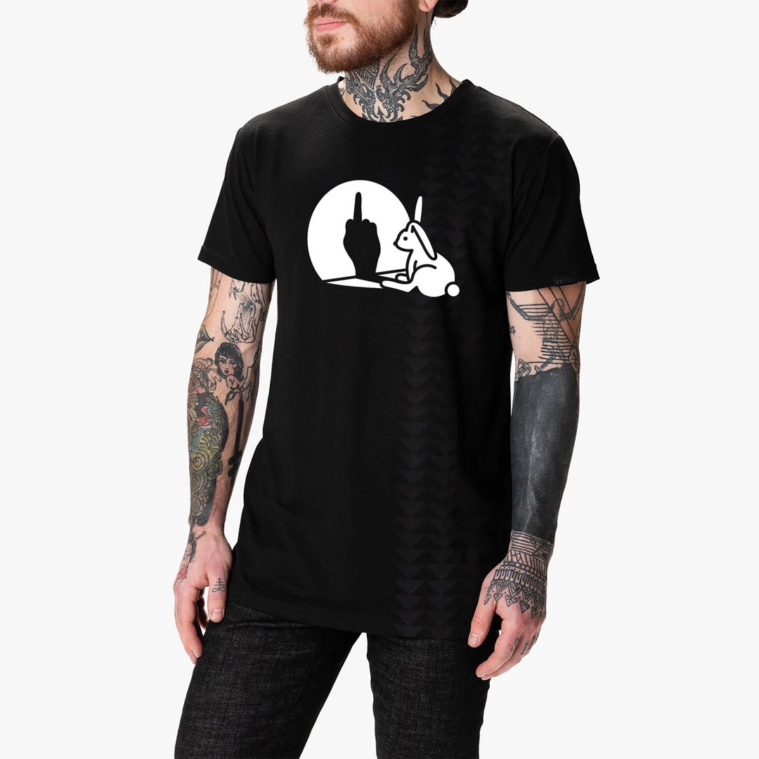 Shadow Rabbit Middle Finger T-shirt Unisex Gildan Softstyle Tshirt ...