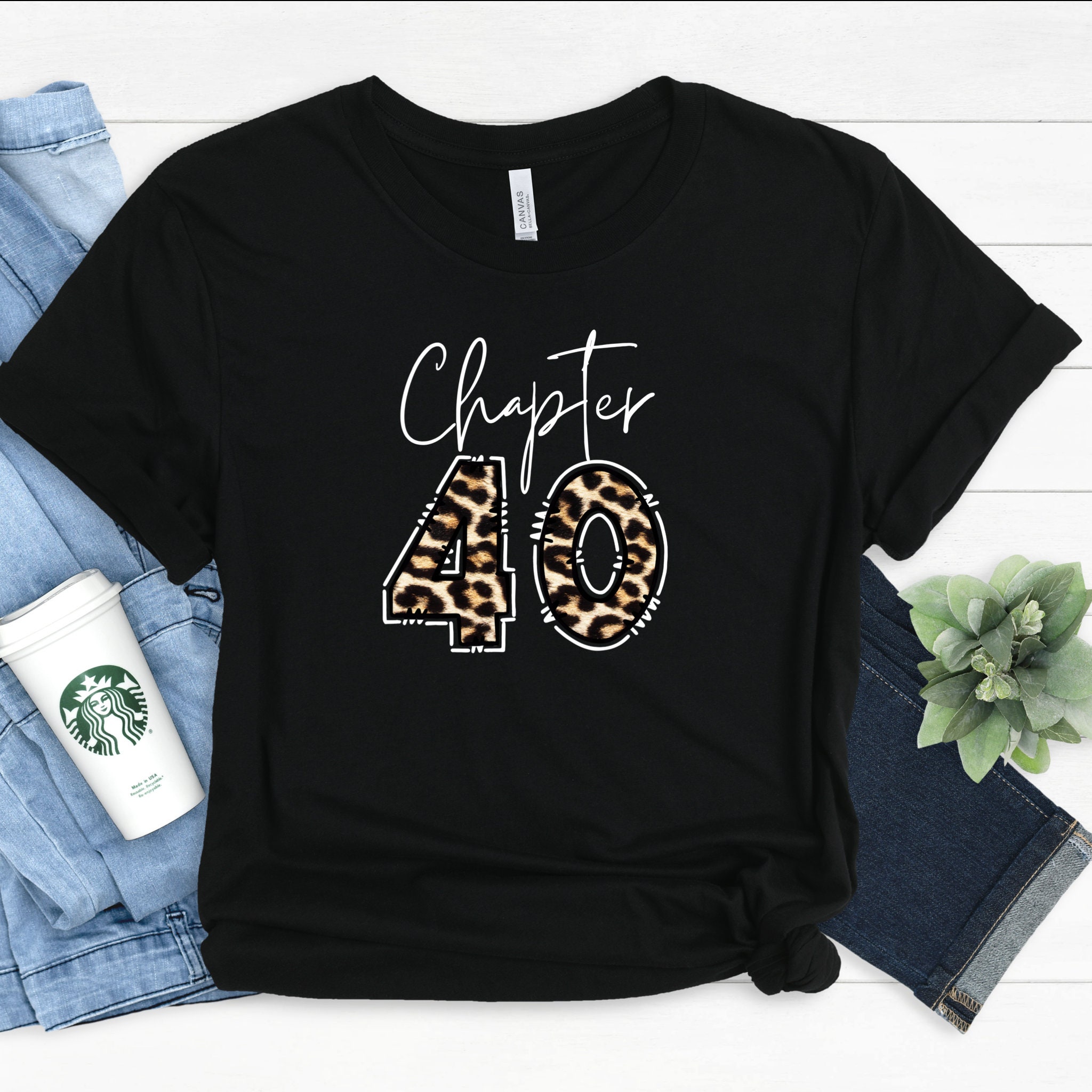 40th Birthday Shirt 40th Birthday Crew Shirt For Woman Leopard Print