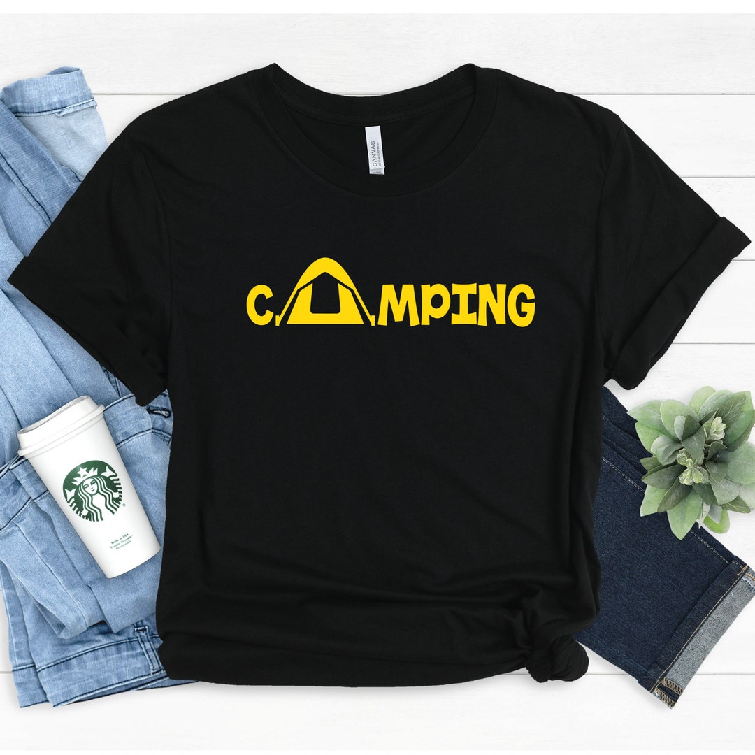 Camping T-shirt Camping Outdoor Adventure Travel Mountains Camping Tee ...