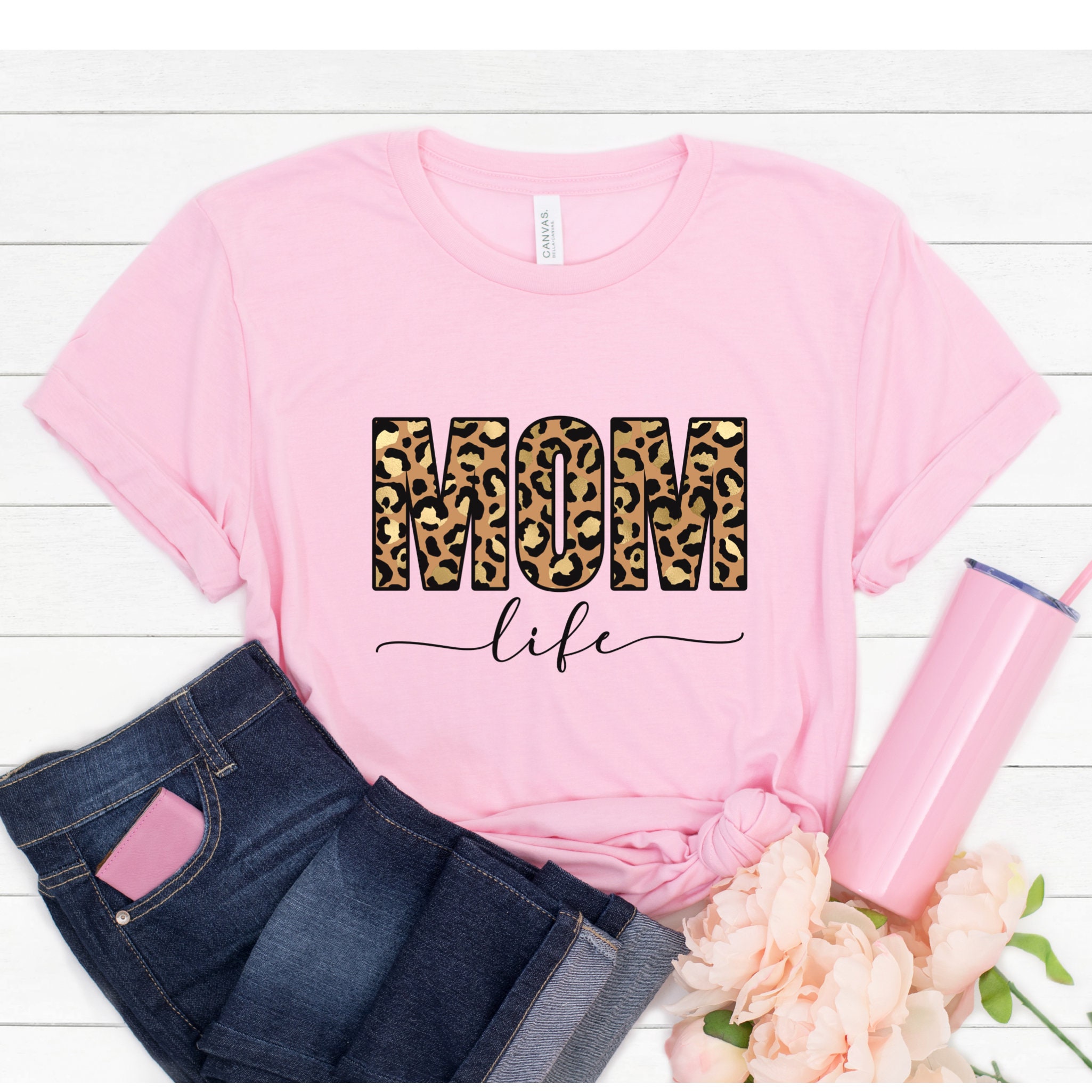 Leopard Mom Life Leopard Print Shirt Womens Leopard Print - Etsy UK