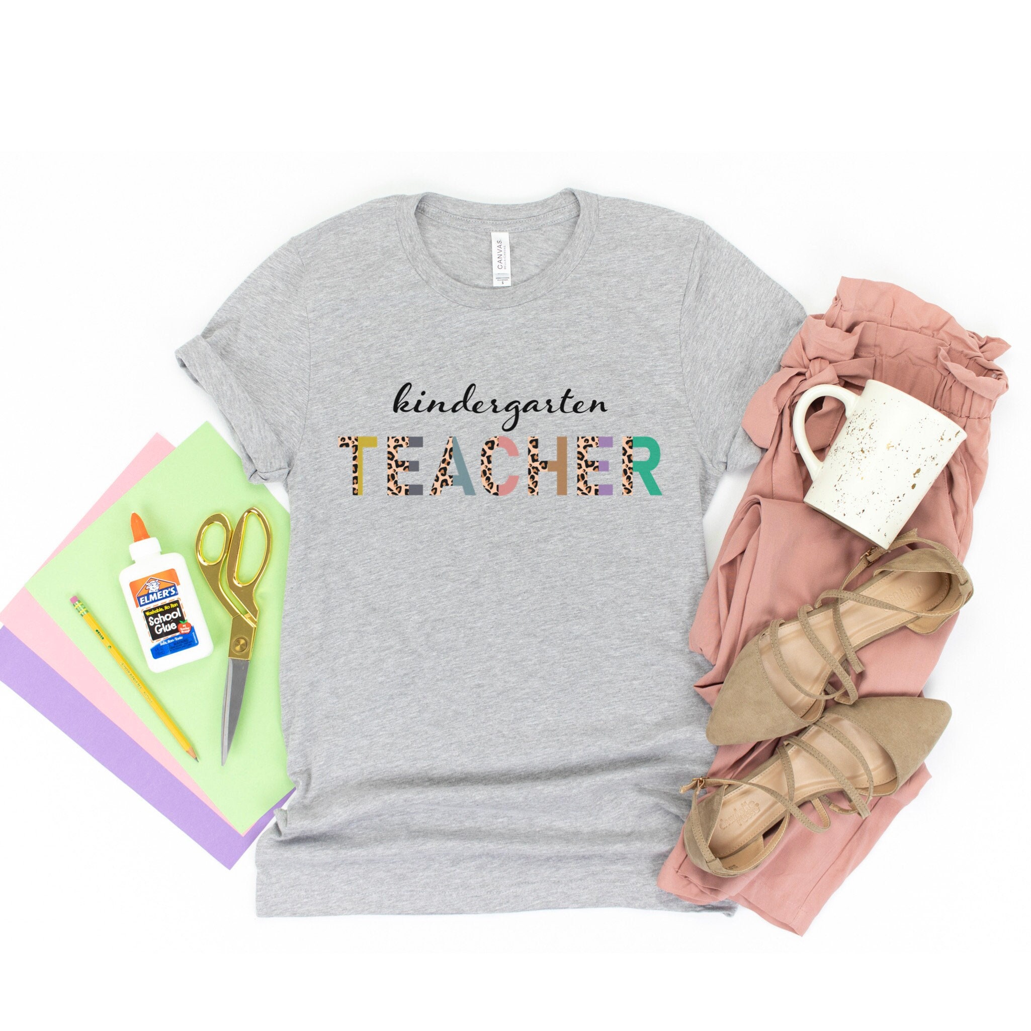 Teacher Tshirt Kindergarten Teacher Cute Top for Teachers | Etsy