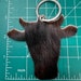 Cowhide Keychain, Cow Keychain, Steer Head, Bachelorette Party Gift ...