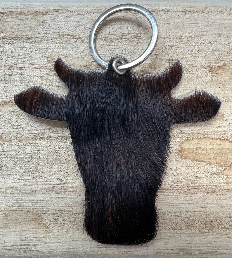 Cowhide Keychain, Cow Keychain, Steer Head, Bachelorette Party Gift ...