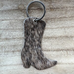 Western Bridesmaid Proposal Gift, Cowhide Boot Keychain Favor, I Do ...