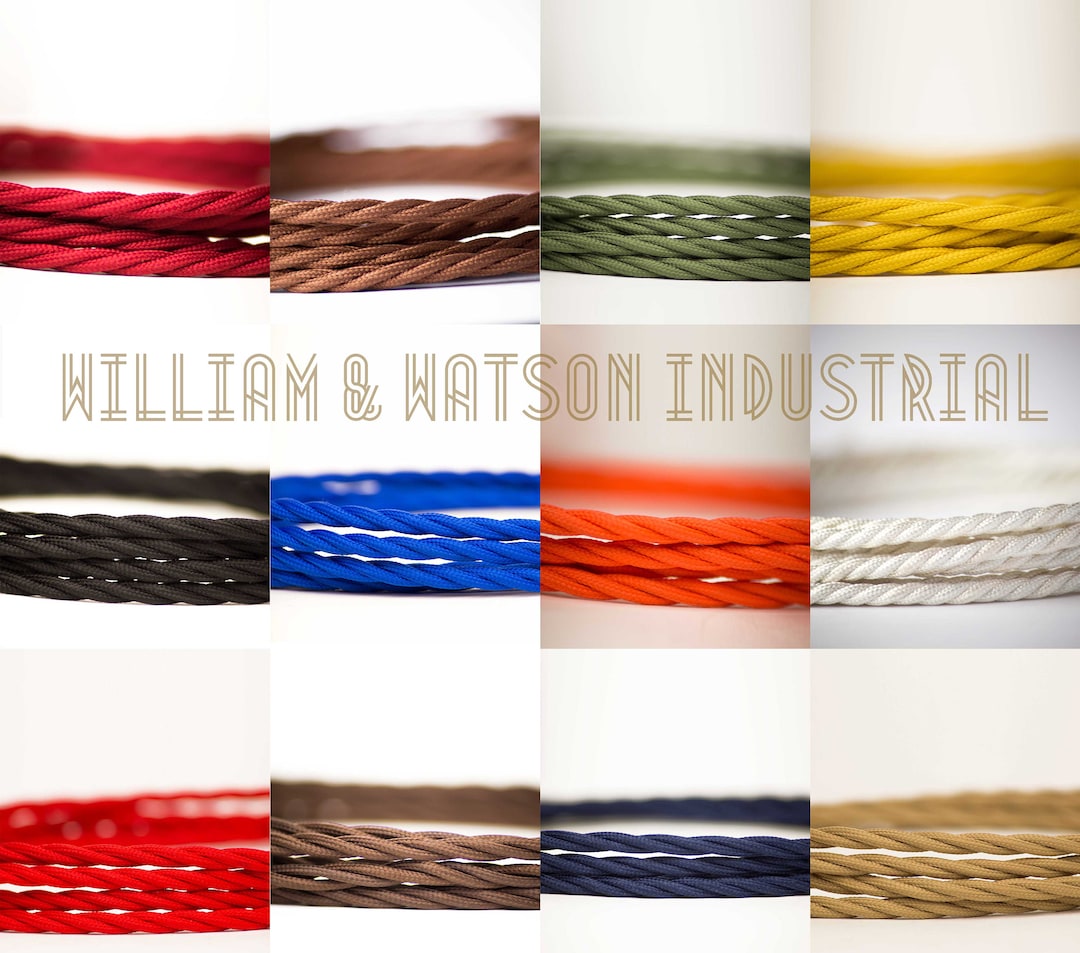 High Quality Knitted Flex Fabric Lighting Cables 3 Core for Lamp ...